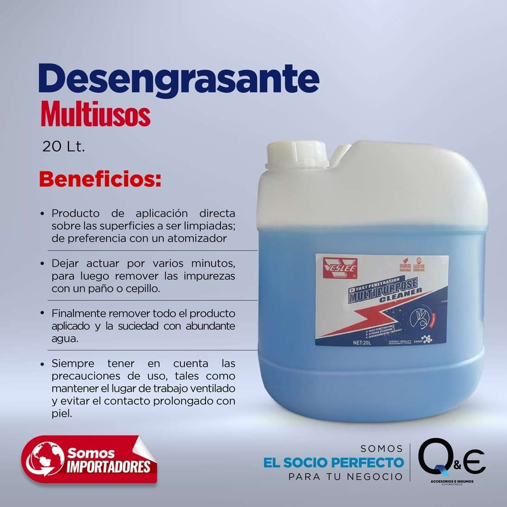Desengrasante Multiusos 20L – Corporación Q&E